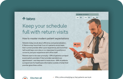 Keep your schedule full with return visits - Tebra