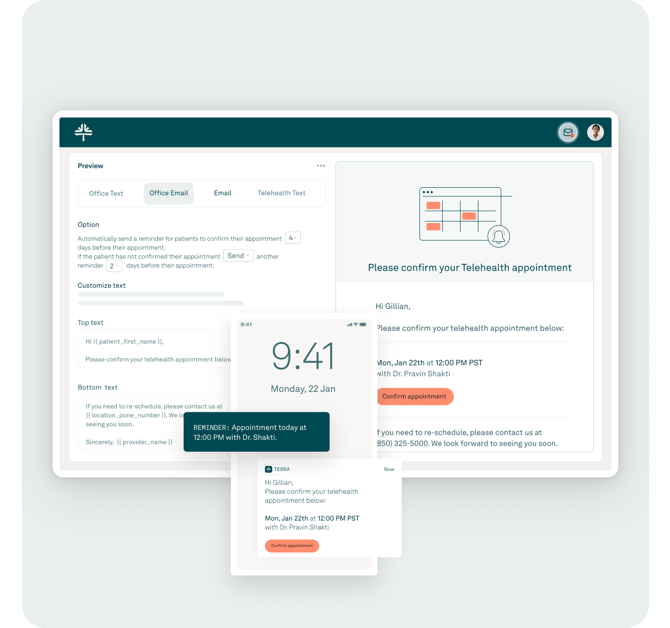 Medical Practice Patient Appointment Reminders | Tebra